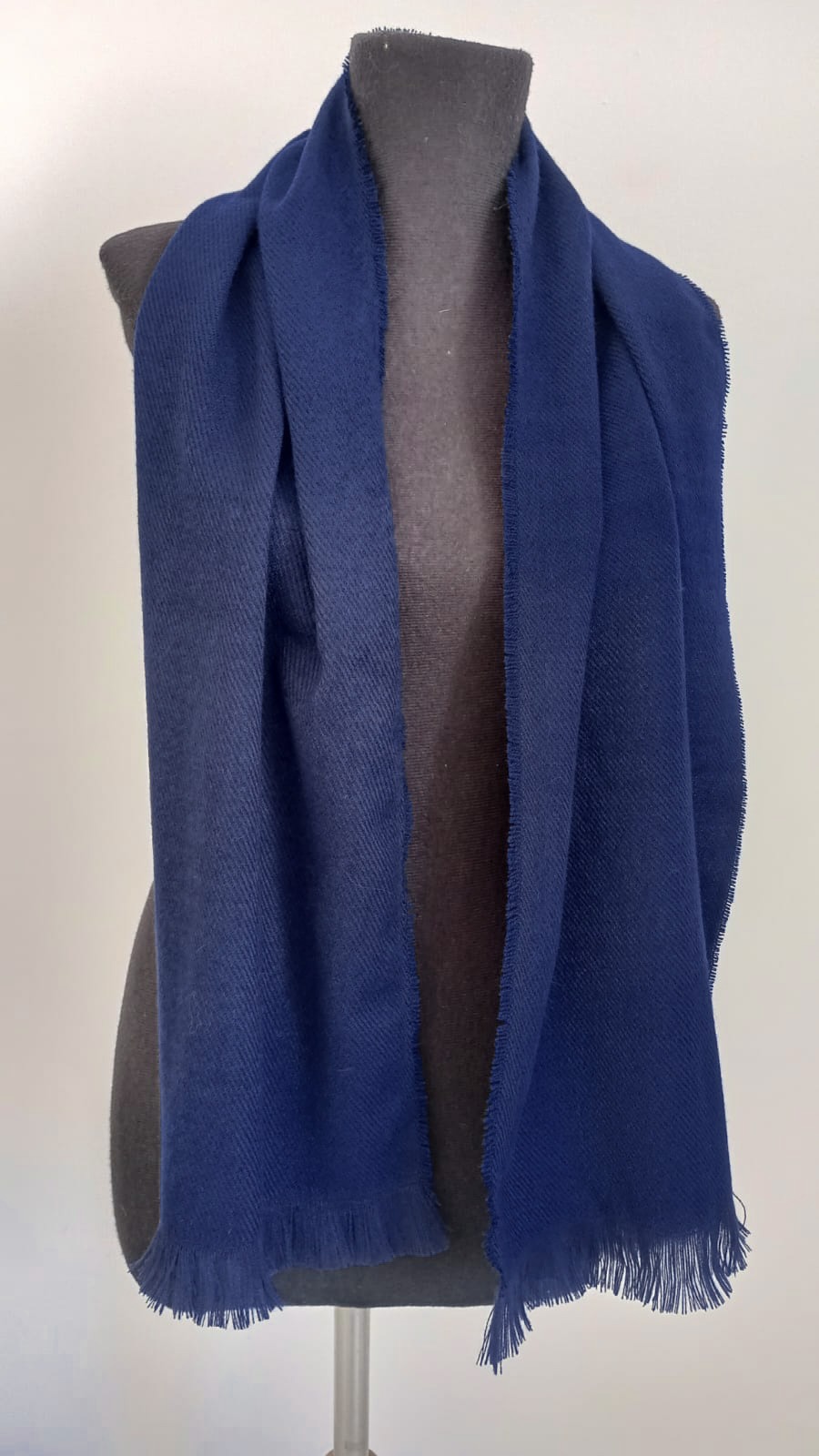 BUFANDA ECO -185X35- AZUL NOCHE | ALSUR TEXTIL
